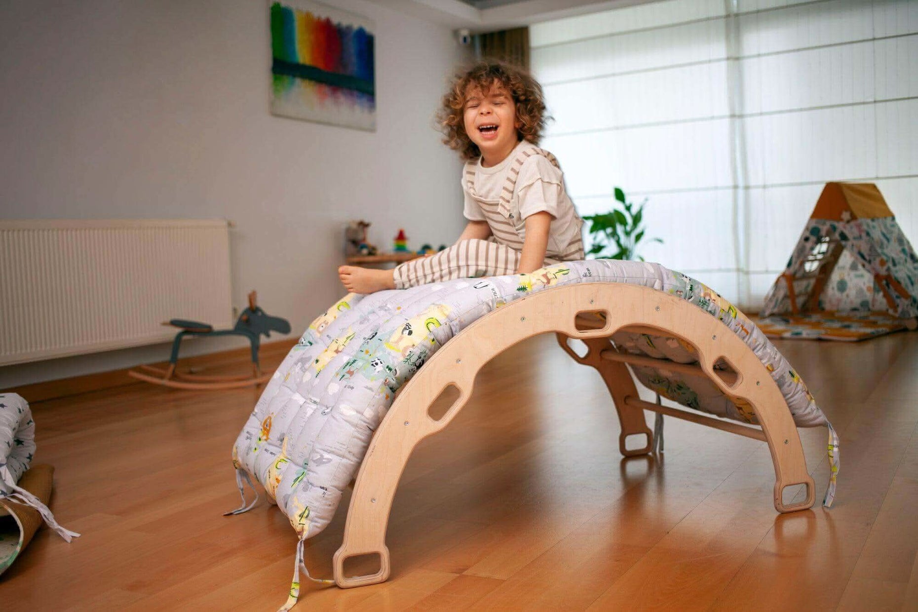 Montessori Climbing Arch | Wooden Climbing Arch - Kidodido
