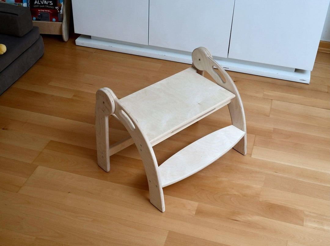 Twins Montessori Kitchen Stool - Wooden Step Stool for Kids – Kidodido