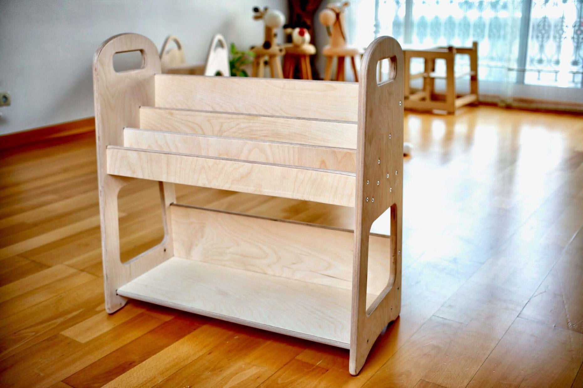 Wooden Bookshelf / Small-Medium-Large Size – Kidodido