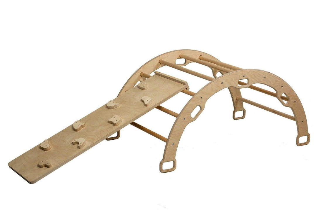 Wooden Climbing Arch Rocker with Ramps – Kidodido